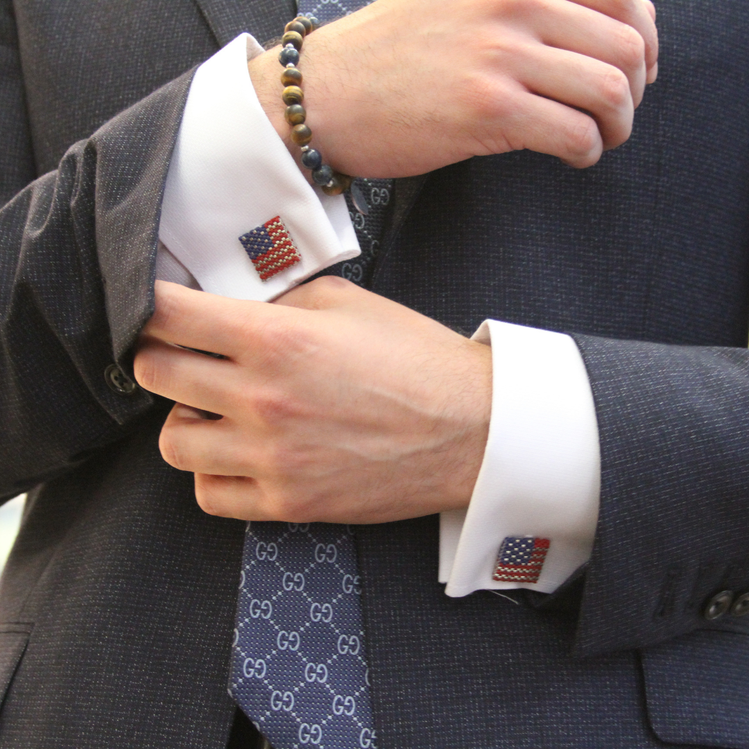 American Flag Cuff Links – SAME SKY